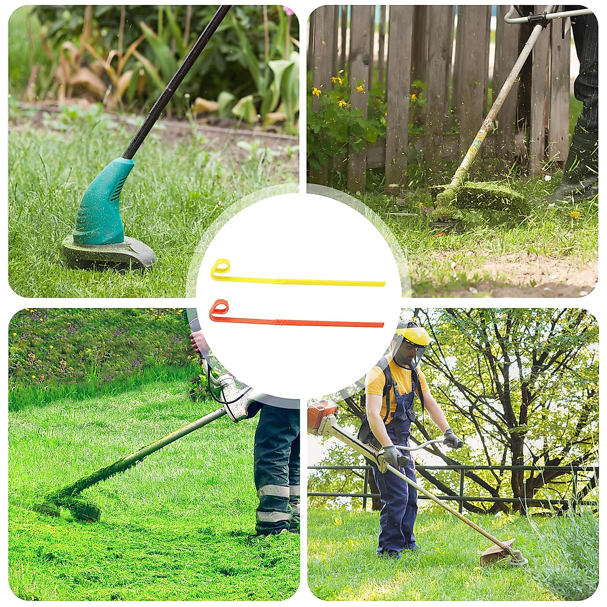 Rhitchy Blade Replacement Flexible Line Blades: Weed Eater Blades Weed Eater Attachments for Trimmer Edger,Most Universal Trimmer Head Blades,Thickened Durability Blades No Need to Twine