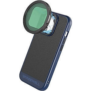 FREEWELL Sherpa Series Case for iPhone 15 Pro Max Magnetic Filter Mount & F Series Lens Slot (NOT Compatible with 17MM Lenses) Black