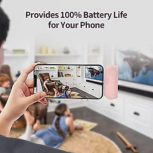 TQGX Small Portable Charger 4800mAh Ultra-Compact Cordless Fast Charger Mini Battery Pack Compatible with iPhone 14/13/12/11/8/7/6/XR/XS Max/Pro Max/AirPods