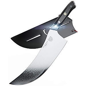 The Shogun Series 9" 'Raptor' Meat Cleaver Bundled with The Dalstrong Premium Whetstone Kit