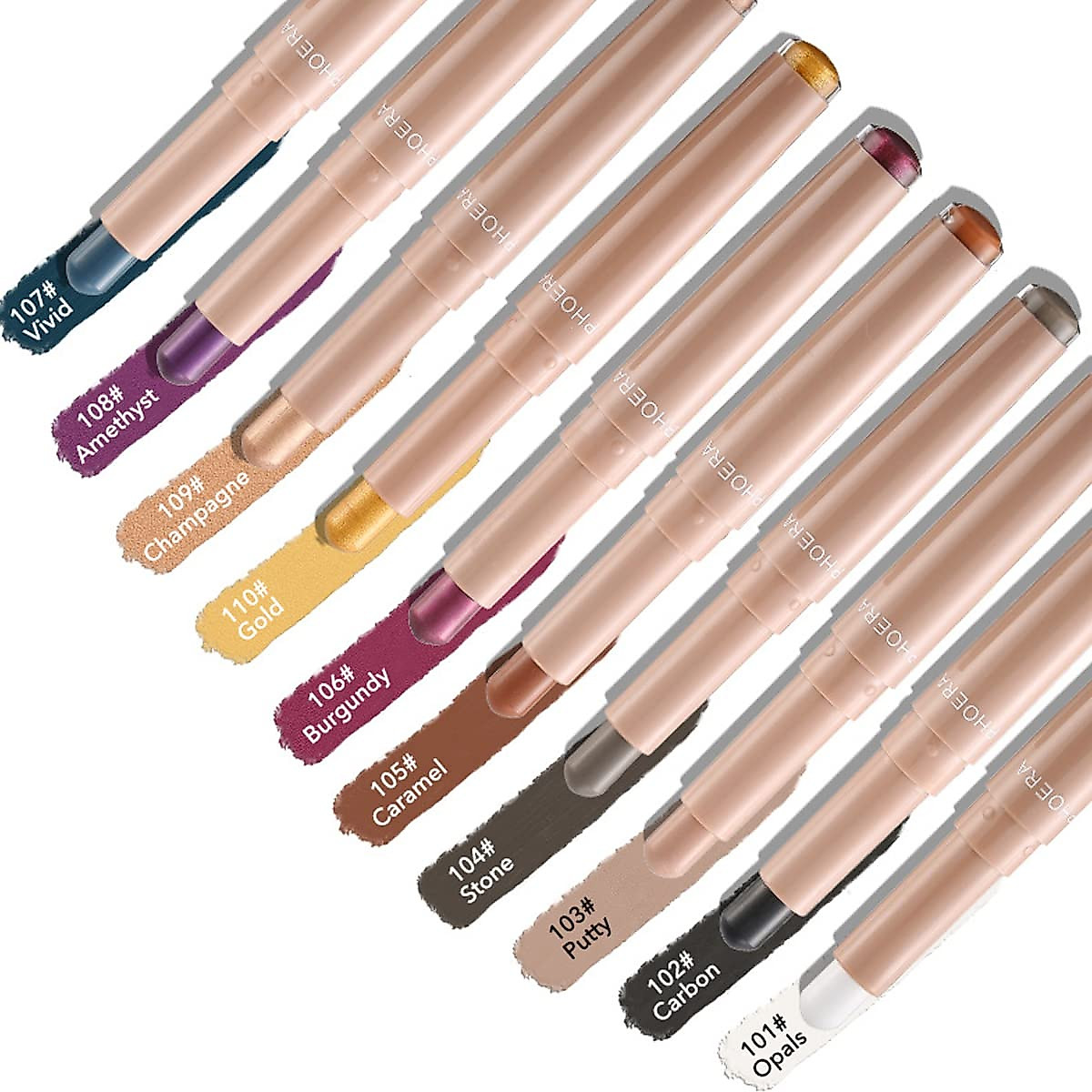 MEICOLY Creamy Eyeshadow Stick,Matte Eyeshadow Pencil Crayon,Eye Brightener Stick,Highlighting Stick,Soft & Smooth Easy To Color Waterproof,103 Putty