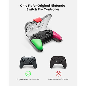 tomtoc Switch Pro Controller Case, Hard Shell Joystick Protector for Nintendo Switch OLED Pro Controller, Shock-proof, Anti-scratch, Water-resistant Switch Remote Accessory Protective Cover