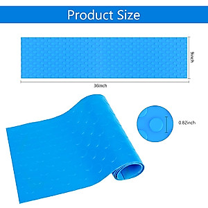 DECOHS Pool Ladder Mat- 9" x 36" Non-Slip Pool Step Mat-Protective Swimming Pool Ladder Mat for Above Ground Pools Steps Stairs Ladders (Dots-1PC)