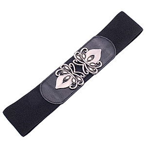 Syuer Womens Vintage Wide Elastic Stretch Waist Belt Retro Cinch Belt