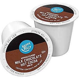 Amazon Brand - Happy Belly Hot Cocoa Pods, Milk Chocolate, 24 Count, Pack of 1