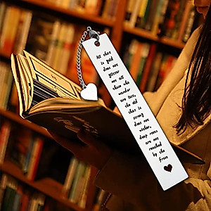 Love Funny Inspirational Bookmark Gifts for Women, Bookmarks for Sister Girl Daughter Bookworm Book Friend Sister Gifts Friendship Gifts