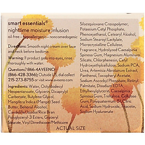 Aveeno Smart Essentials Nighttime Moisture Infusion Facial Moisturizer, 1.7 Ounce