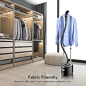 Professional Steamer for Clothes, Anthter 1500W Powerful Full Size Garment Steamers, 35s Fast Heat-up, 90 Mins of Continuous Steam Wrinkle Remover with 2.5L Water Tank, Perfect for Household