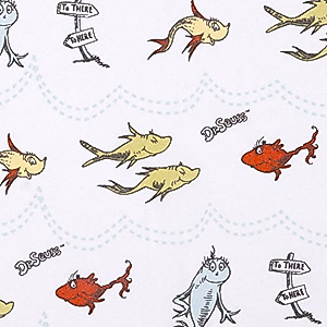 Trend Lab Dr. Seuss One Fish Two Fish 4Piece Crib Bedding Set Nursery Baby Bedding