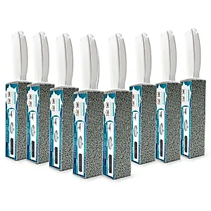 Pumice Stone for Toilet Bowl Cleaning with Handle Toilet Stone Household Cleaning 8 Pack