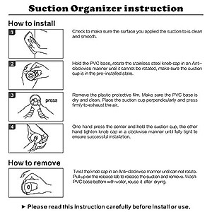 JOMOLA Suction Cup Hook Stainless Steel Bathroom Towel Holder Utility Shower Hooks Hanger for Towel Storage Kitchen Organizer for Towel Hook, Matte Black, 4PCS