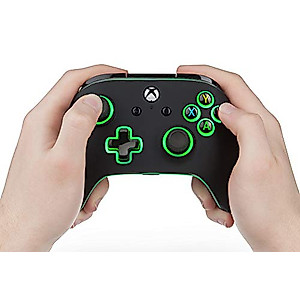 PowerA Spectra Enhanced Illuminated Wired Controller for Xbox One, gamepad, video game, gaming controller, works with Xbox Series X|S