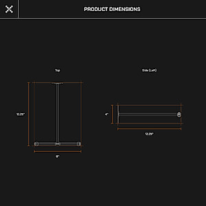 Hold Up Displays Bow Hanger, Compound Bow Wall Mount, Safely Stores and Vertically Displays Two Bows, Made in USA
