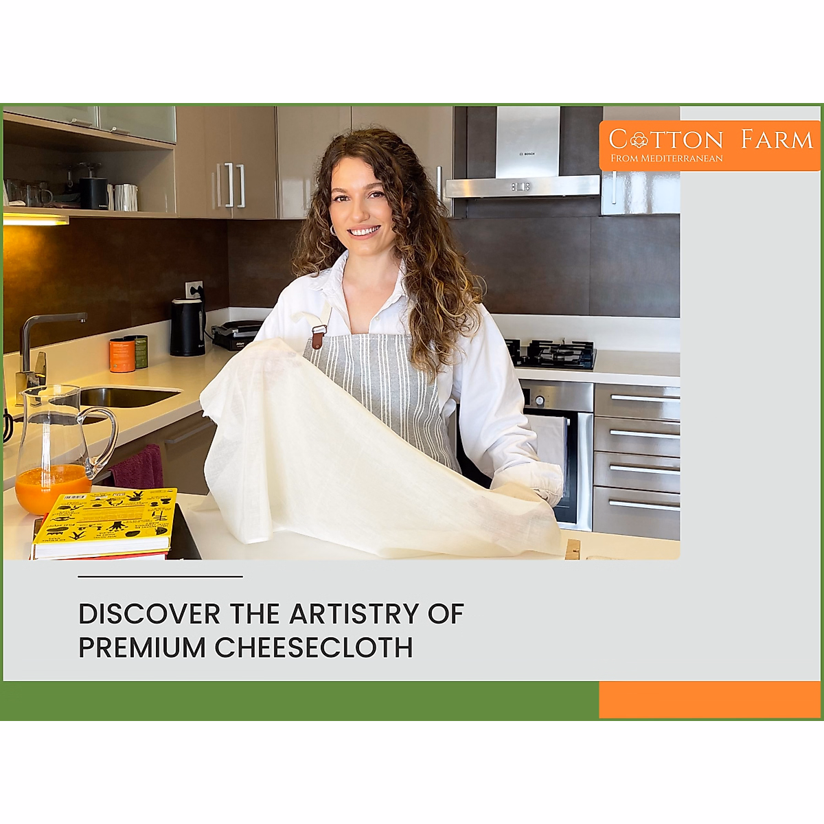 Cotton Farm Cheesecloth, Grade 100; 9* - 18-45 Square Feet (36x36 inch), 100% Natural Unbleached Cotton, Food Grade