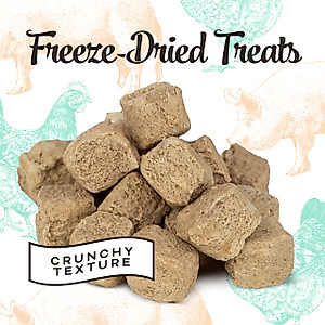 Primal Freeze Dried Dog Treats; Chicken Liver Dog Treats with Probiotics for Dogs; Liver, Laugh, Love; Crunchy Grain Free Training Treats for Dogs, 1.5 oz
