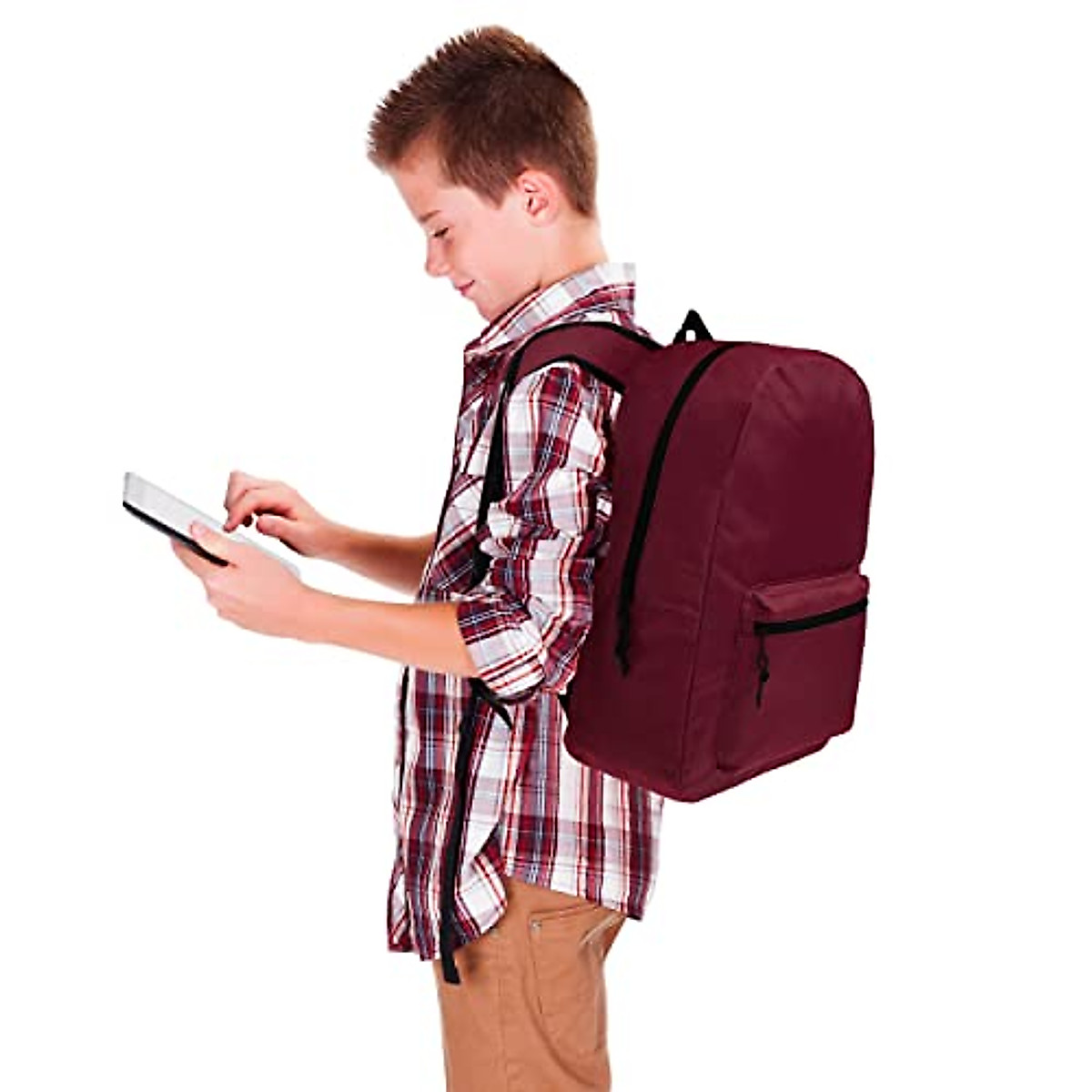 Bulk 17" School Backpacks for Kids - 24 Pack