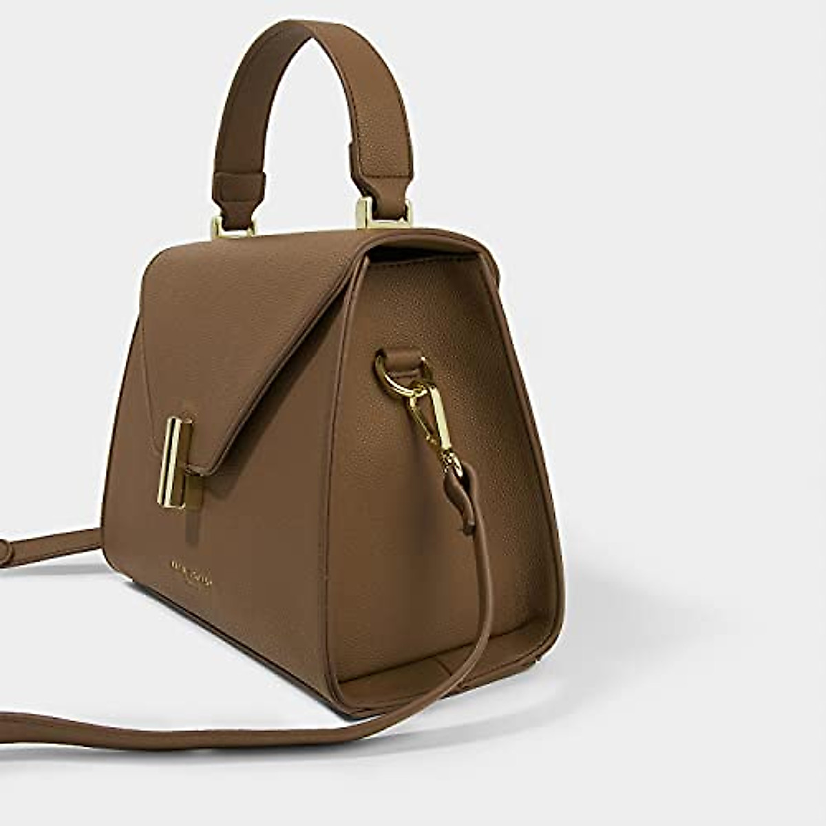 KATIE LOXTON Casey Womens Medium Sustainable Style Convertible Strap Top Handle Shoulder Bag Brown