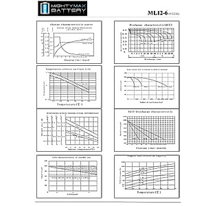 Mighty Max Battery 6V 12AH F2 SLA Replacement Battery for Dual Lite 0120800-10 Pack