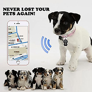 Portable Rabbit-Shape Locator Mini Anti-Loss Device Waterproof Bluetooth 5.0 Mobile Tracking Bluetooth GPS Locator for Pet Keychain Bag, Black, 1PC