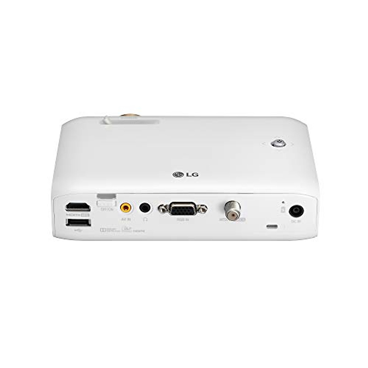 LG PH510P HD Resolution (1280 x 720) Portable CineBeam Projector, Built-in Battery (up to 2.5 Hours) - White