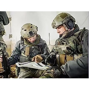 Pdflie Overhead Walkie Talkie Headset with boom Mic, 2 Way Radio Headphone for Z-Tactical Airsoft Civilian Wiring U94, Compatible with Motorola Kenwood Midland Hytera Baofeng Retevis U94 Ptt (Black)