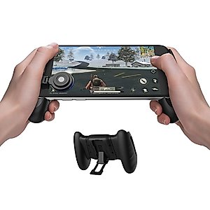 GameSir F1 Grip Game Controller Mobile Joystick Gamepad, Ergonomic Design Handle Holder Handgrip Stand for PUBG Fortnite, Support 5.5''-6.5'' Smartphone