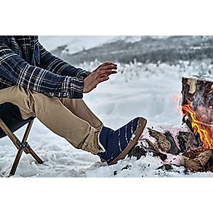 Dearfoams Men's Bryant Nylon Memory Foam Sport Lounge Bootie Slipper, Black, Large