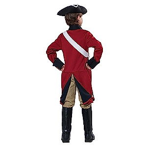 California Costumes Boys British Redcoat Costume - Medium (8-10), Red