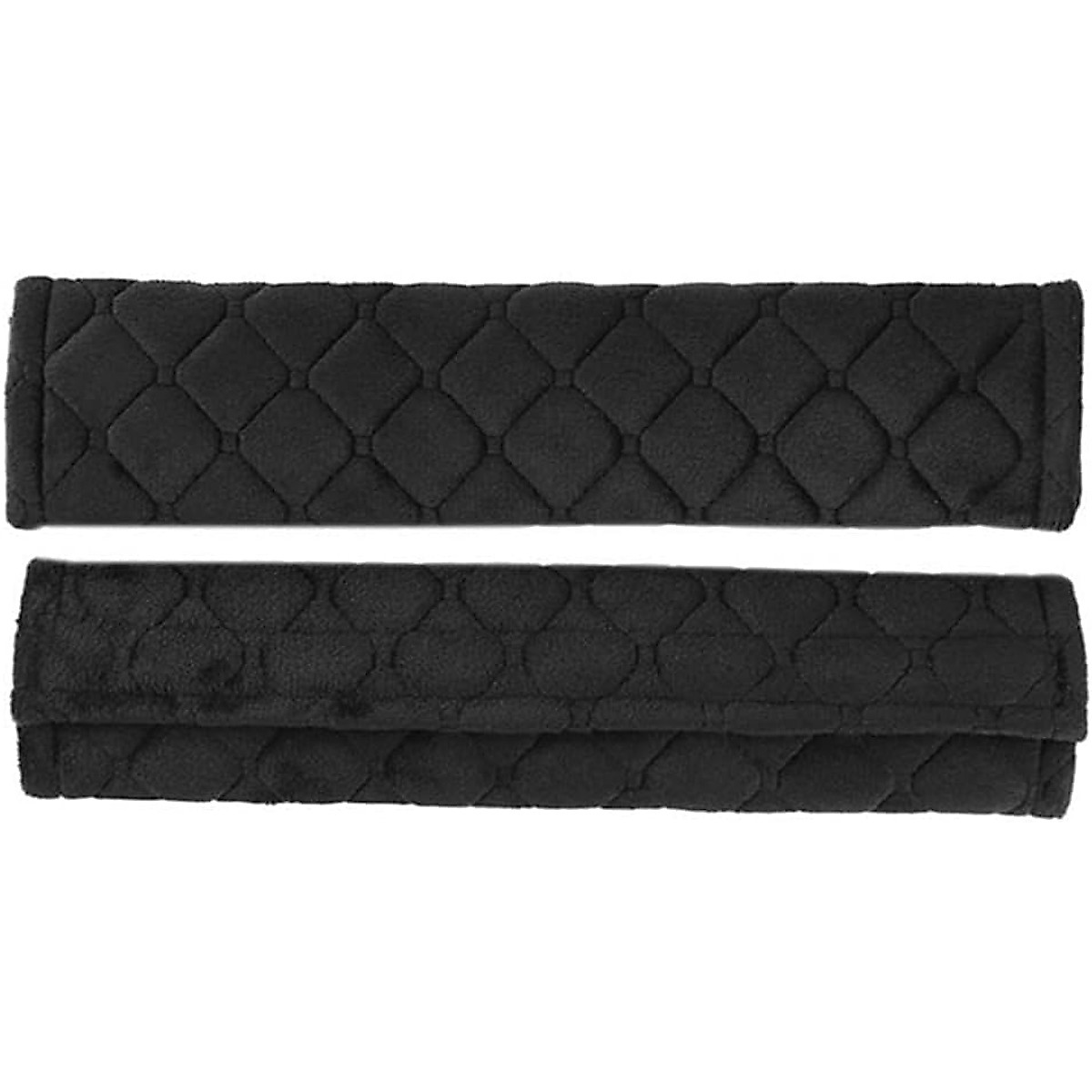 FANTIA 2 PCS Car Seat Belt Pads Cover, Seat Belt Shoulder Strap Covers Protector to Release Stress to Your Neck and Shoulder for a Safety Driving (Black)