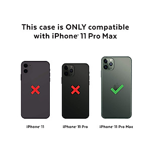 Speck iPhone 11 Pro Max Case - Drop Protection & Scratch Resistant, Extra Grip, Dual Layer, Slim Design - Black Case for iPhone 11 Pro Max - Wireless Charging Compatible - Presidio