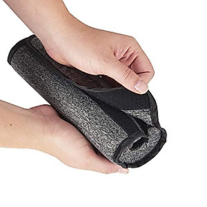 Arm Cushion for Infant Car Seat Handles (Gray Chevron Melange)