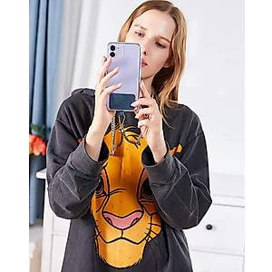 Pluxen Phone Lanyard Pads - 2 x Universal Durable Tabs Compatible with iPhone and All Cellphones Strap Safety Tether Black/Gray