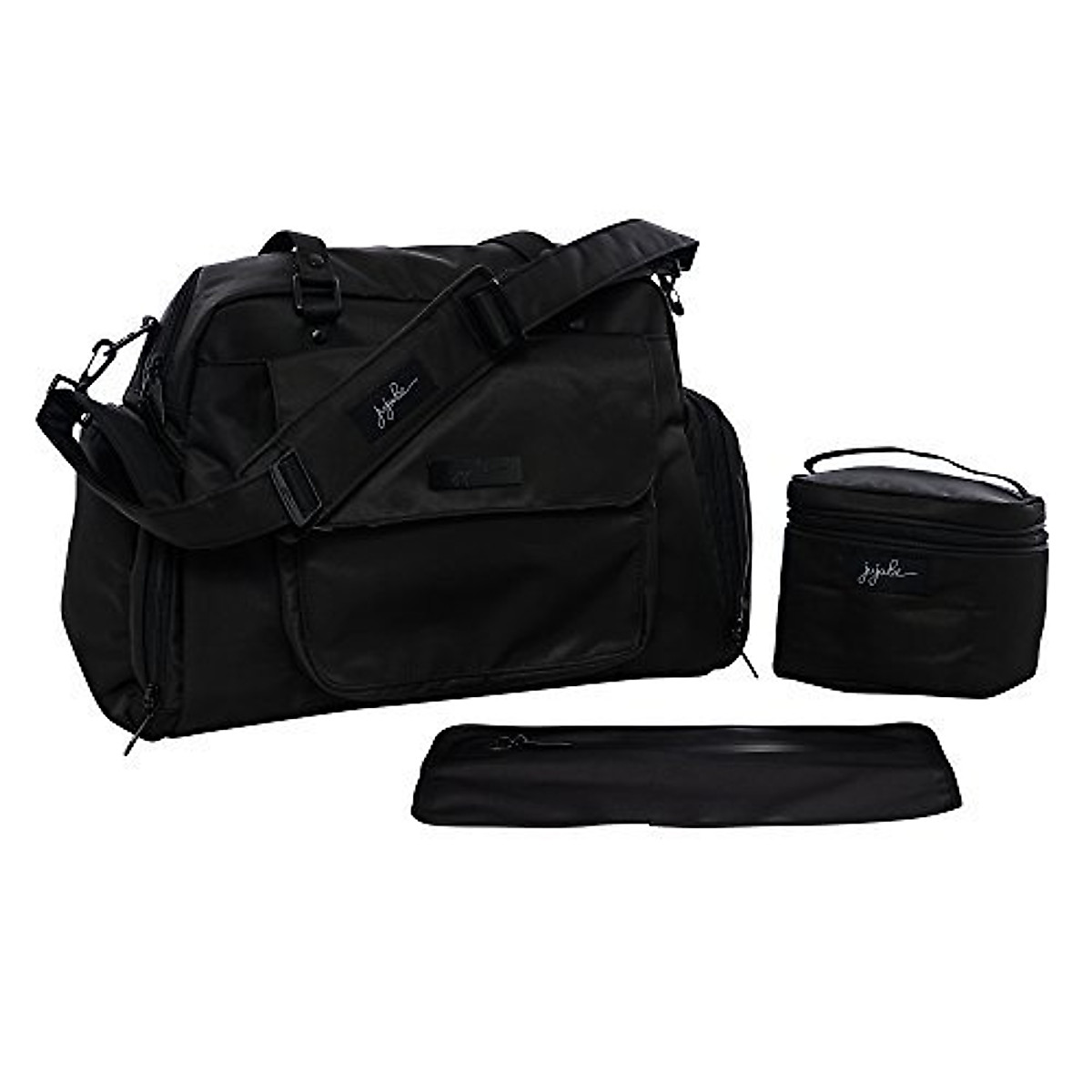 JuJuBe Be Pumped Insulated Breast Pump Bag, Onyx Collection - Black Out