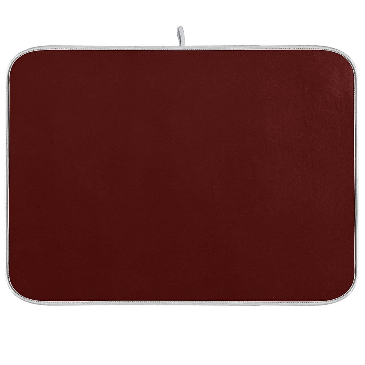 Burgundy Large Dish Drying Mat Xl for Dishes Kitchen Accessories Counter Microfiber Dish Drainer Pad Heat Resistant Mat Decor 18x24 Inch