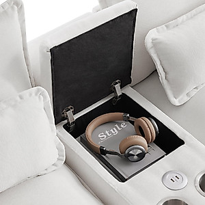 Neylory Modular Sectional Sofa, 123" Chenille Sectional Couches for Living Room, Modern U Shaped Cloud Couch Large Overstuffed Sofa with Chaise for Bedroom Apartment Office Beige