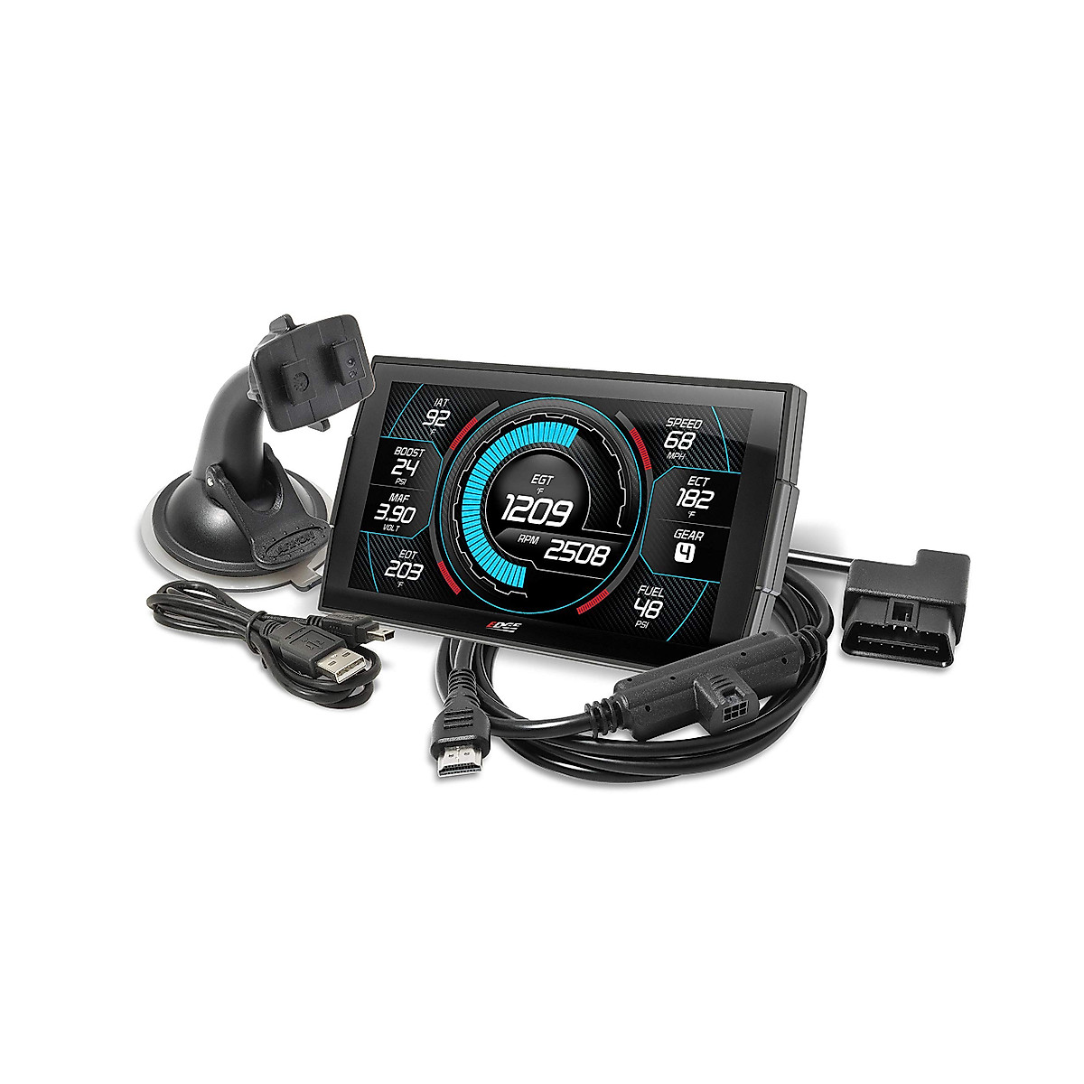 Krazy On Highways Edge Insight CTS3 Digital Gauge, Compatible with 1996 & Up OBD-II Vehicles. 84130-3
