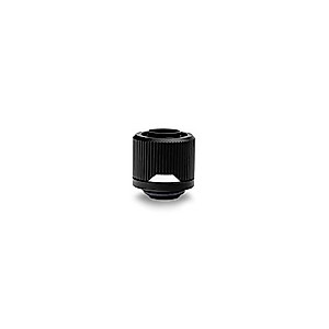 EKWB EK-Quantum Torque STC-12/16 Compression Fitting for Soft Tubing, 12/16mm (7/16" ID, 5/8" OD), Black, 4-pack