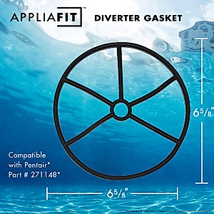 AppliaFit 3-Pack Diverter Spider Gasket Compatible with Pentair 271148 for Select Top Mount and Side Mount Multiport Valves (3-Pack)