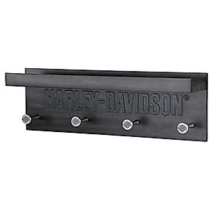 Harley-Davidson Engraved Wooden Pub Rack - 20 x 4.5 x 6.5 inches HDL-15321