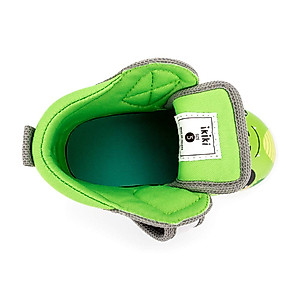 ikiki Squeaky Shoes for Toddlers/Little Kids (Fierce Dragon, Green, Size 8)