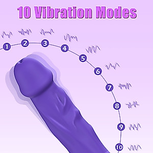 Realistic Dildo Vibrators with Heating Function, G Spot Vibrator Women Sex Toy with 10 Vibration Settings Adult Toys for Women, Adult Toy Silicone Dildo Female Sex Toys Dildos, Adult Sex Toys & Games