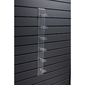 Displays2go QESLWST6PN Slatwall Sunglasses Rack Clear Acrylic Glasses Display Holders (Set of 5)