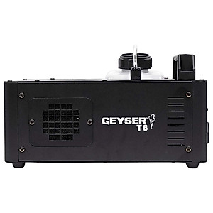 Chauvet DJ Geyser T6 Fog Machine Fogger, RGB Pyrotechnic Light FX+Remote+Fluid