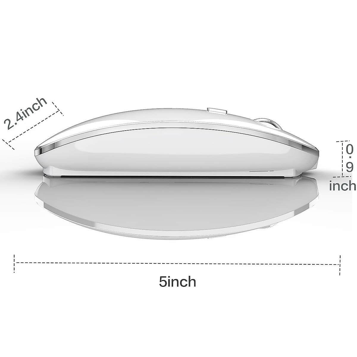 2.4G USB C Receiver Wireless Mouse for Computer Chromebook for Microsoft Laptop Mac DELL HP iMac MacBook Pro Air Win7 8 10 11