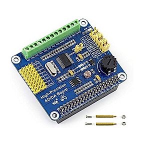 XYGStudy for Raspberry Pi 4B/3B+/3B/2B/B+/A+ Jetson Nano High-Precision AD/DA Expansion Board Sheild Onboard ADS1256 DAC8552 ADC DAC Jumper
