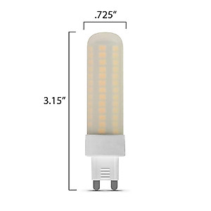 Feit Electric BP60G9/830/LED 60W EQ DM T4 LED Light Bulb