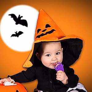 Anditoy 8 Pack Halloween Teething Toys Halloween Teether for 3-12 Months Baby Toddlers Halloween Treat Bags Gifts