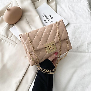 Wsnld Buckle Women's Leather Shoulder Bag Korean Style Embroidered Crossbody Messenger Bags Woman Handbag