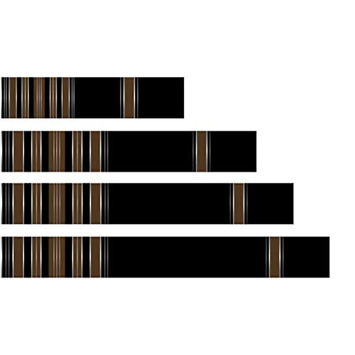 White Water Archery Non-Laminated Brown Traditional 11 Crest Arrow Wraps 15 pk Choose Length Width (9, 75)