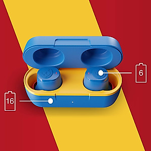 Skullcandy Jib True In-Ear Wireless Earbuds, 22 Hr Battery, Microphone, Works with iPhone Android and Bluetooth Devices - 92 Blue